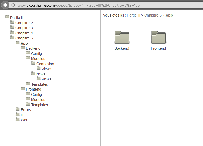 [Résolu] [Cours : Programmez en orienté objet en PHP] - Backend ou Back-office? par martin74360 ...