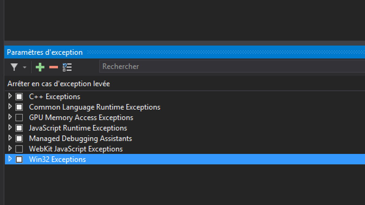 "L'application est en mode arrêt" - "car l'ensemble des threads ...