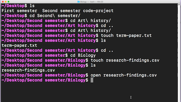 Create Files Via The Command Line Learn The Command Line In Terminal 