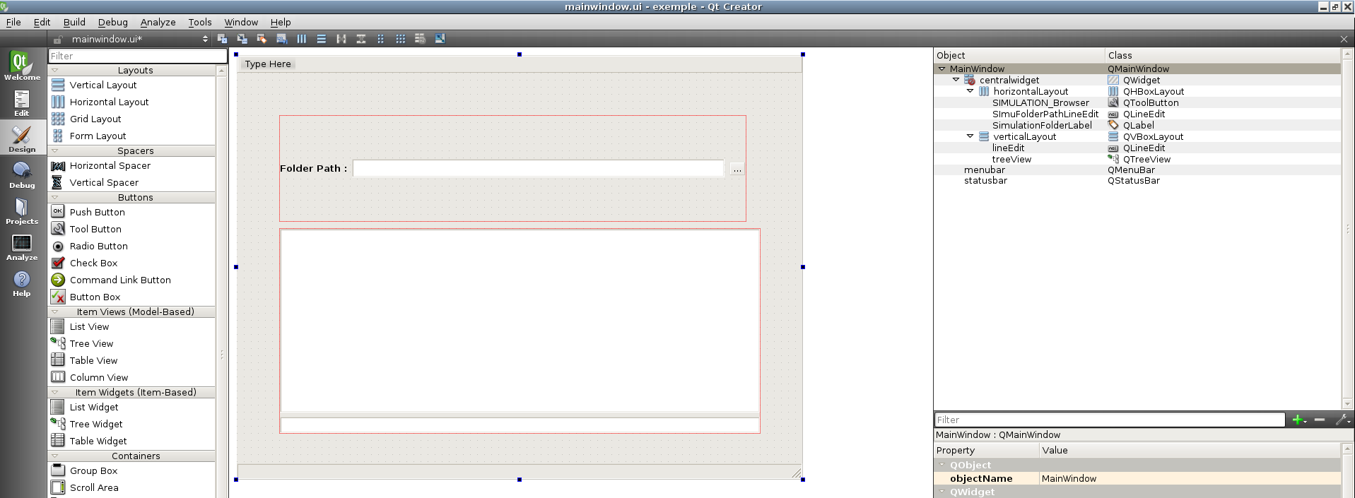 Qt Lineedit And Treeview Afficher Le Contenu Dun Dossier Via Son