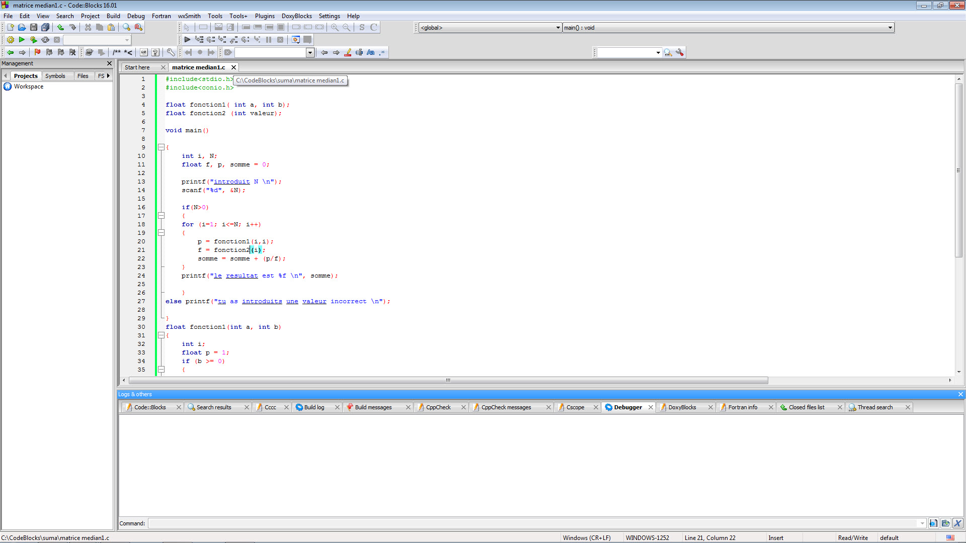 Aide programmation en C par MathildeWojciechowski - page 1 - OpenClassrooms