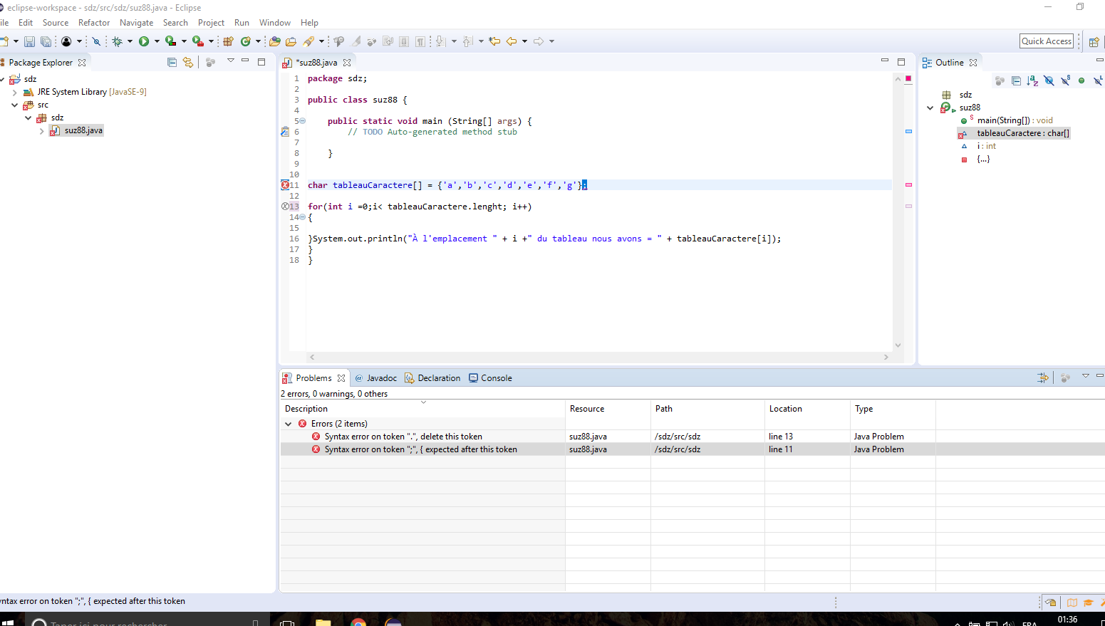 erreur à la compilation par OmpressathMadivanane - page 1 - OpenClassrooms