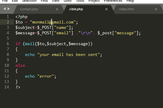 Problème de formulaire email php - email php par oanto80 - page 1 ...