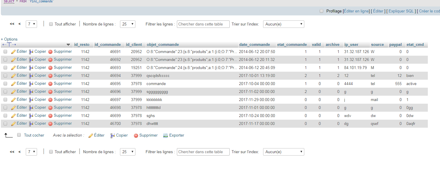 besoin d'aide requete Sql - select par weryemmimarrwa - page 1 ...
