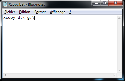 Echec d'un fichier .bat; xcopy tout simple. par RémiValadez - page 1 ...