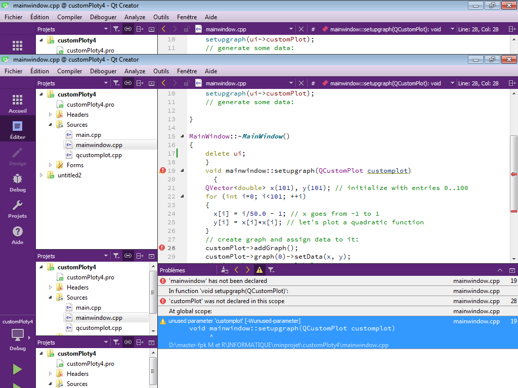aide pour un projet - graphe d'une fonction f(x)=asin(bx) par ...