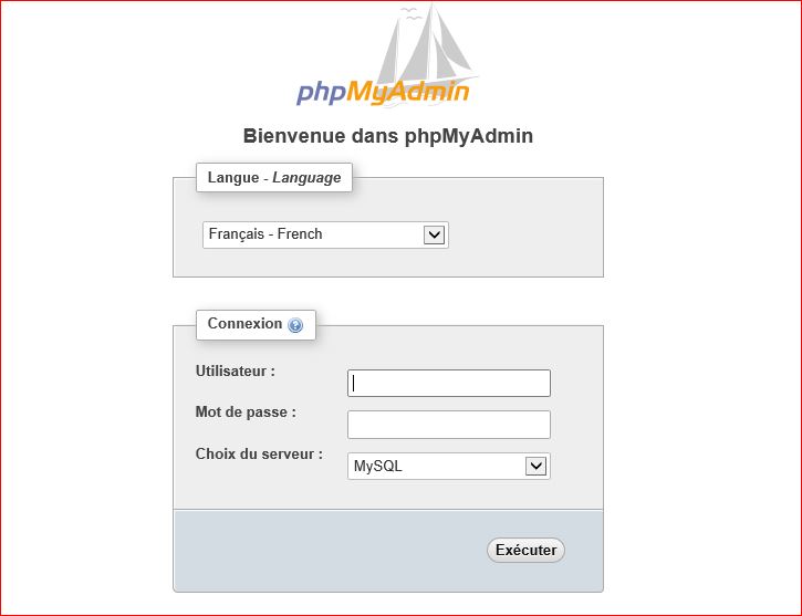 [Résolu] phpMyAdmin - Probleme d'accès - cours Concevoir un site web ...