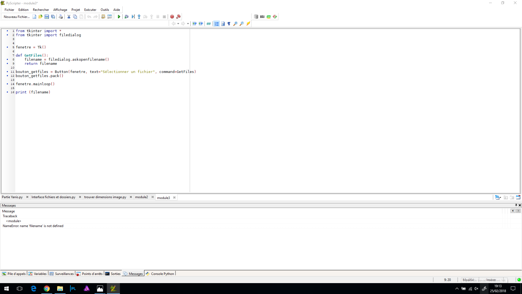 Variable perdant sa valeur - Python par LaChèvre - page 1 - OpenClassrooms