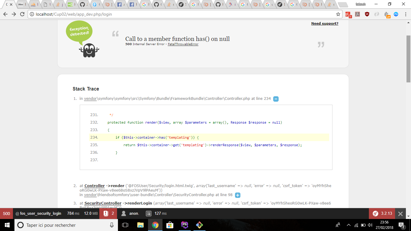 Call to a member function has() on null (Symfony) par AchrefTatouh ...