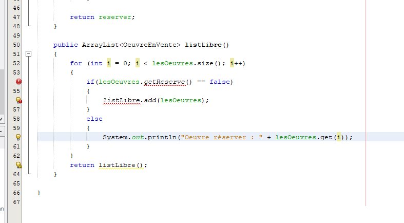 [Résolu] Problème sur un retour d'une collection ArrayList - Java ...