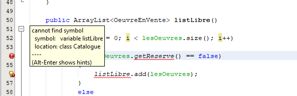 Résolu Problème Sur Un Retour Dune Collection Arraylist Java