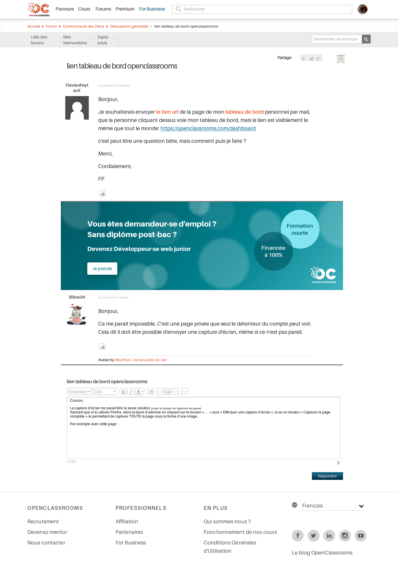 lien tableau de bord openclassrooms par FlavienPeytavit - page 1 ...