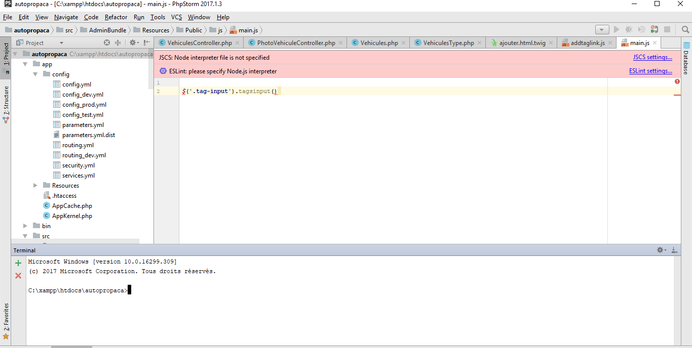 Probleme de l'IDE PhpStorm par MohamedBerrais - page 1 - OpenClassrooms
