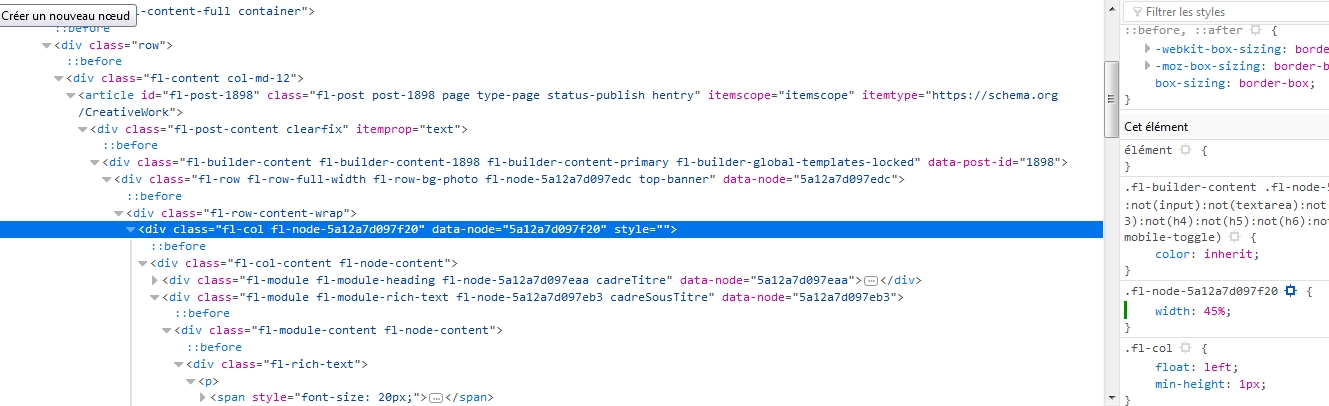 div en full width du côté gauche uniquement par Martikreut - page 1 - OpenClassrooms