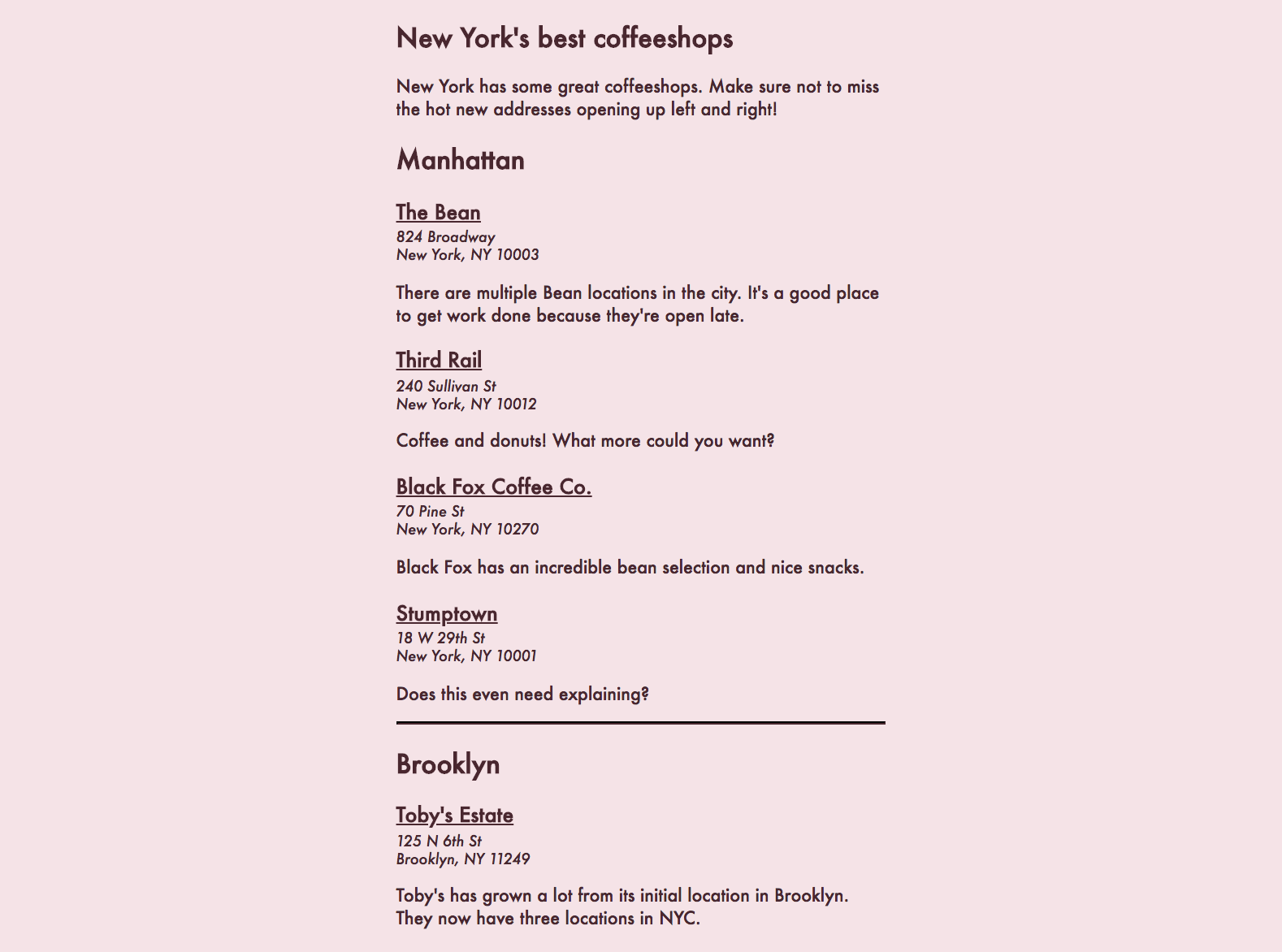 Add breaks and lines to your content - Build Your First Web Pages With HTML and CSS - OpenClassrooms