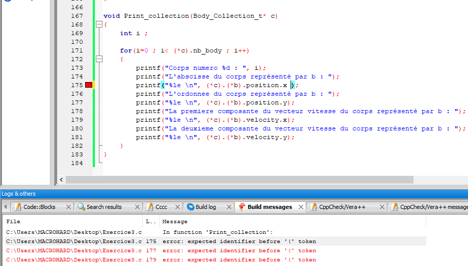 erreur dans CodeBlocks par EXOL_99 - page 1 - OpenClassrooms