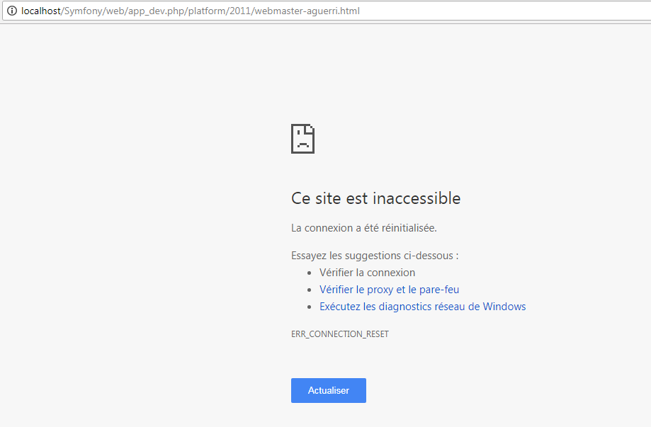 afficher la page localhost:8000 avec SF - 127.0.0.1:8000 en sf par ...