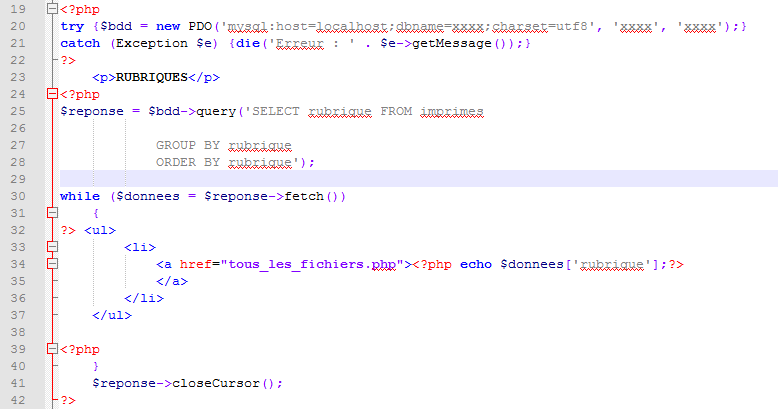 [Résolu] php: ouverture page selon élement de liste par Flo94 - page 1 ...