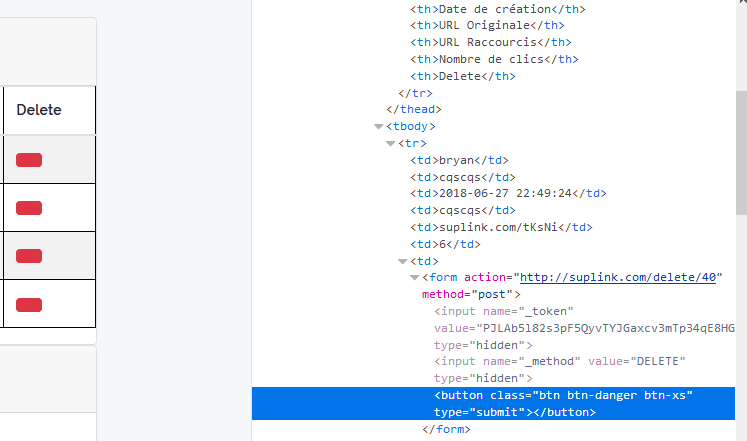 [LARAVEl 5] Bouton Supprimer par Maka-Selin - page 1 - OpenClassrooms