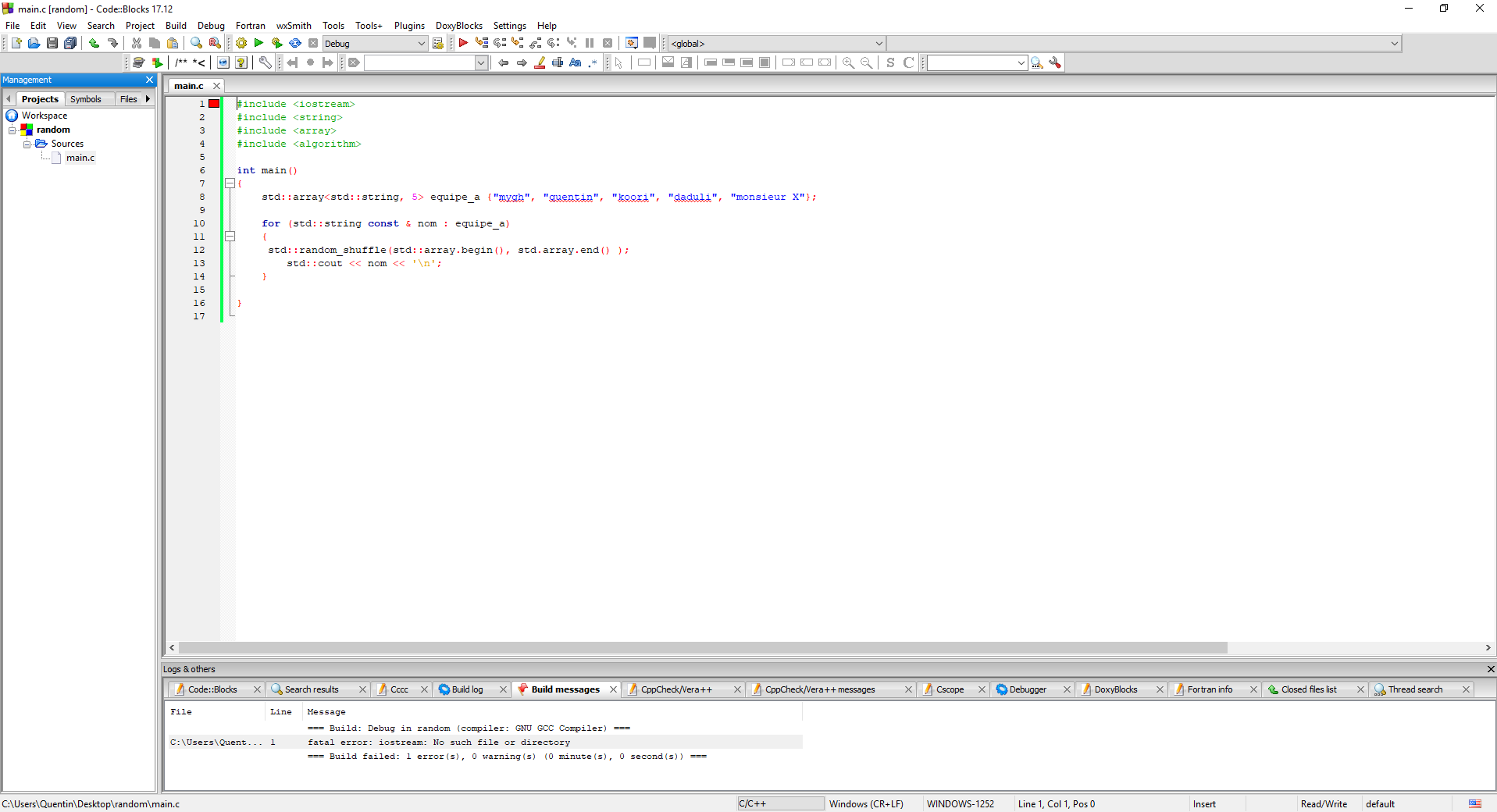 Comment tirer au hasard des chaine de caractères ? par QuentinNolius1 ...