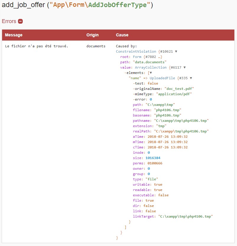 [Symfony 4] Upload de document par Charvalos - page 1 - OpenClassrooms