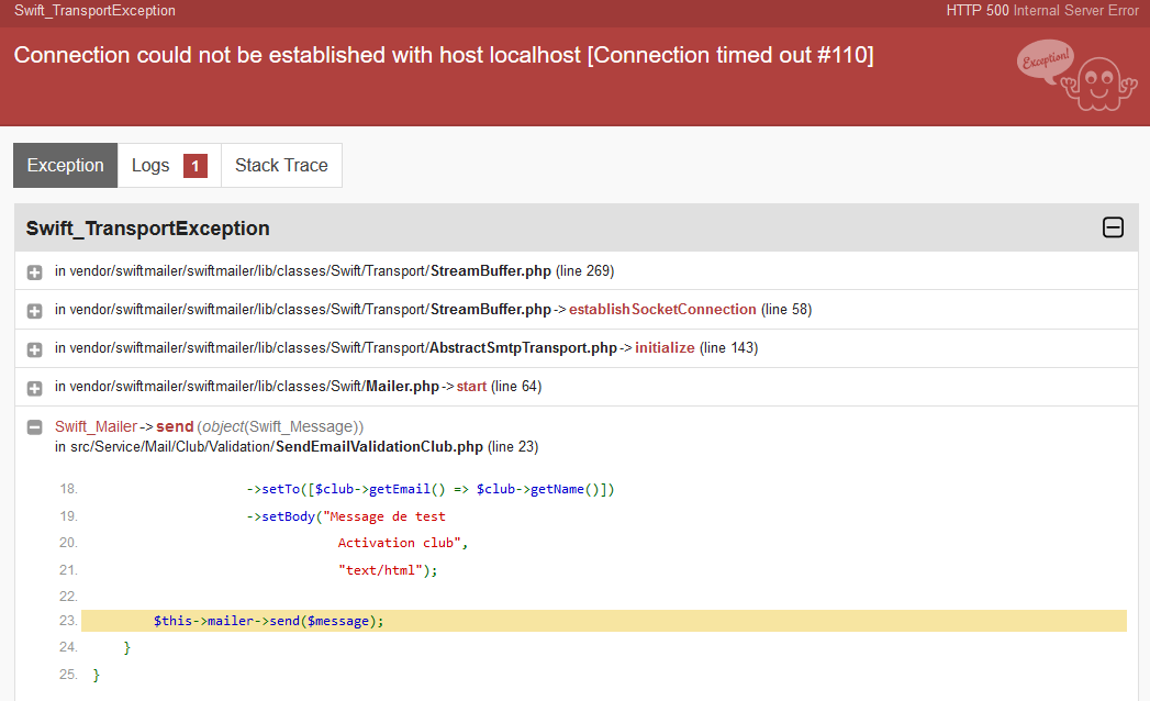 [Résolu] [Symfony 4] Swift_Mailer send email par Binary Lost - page 1 ...