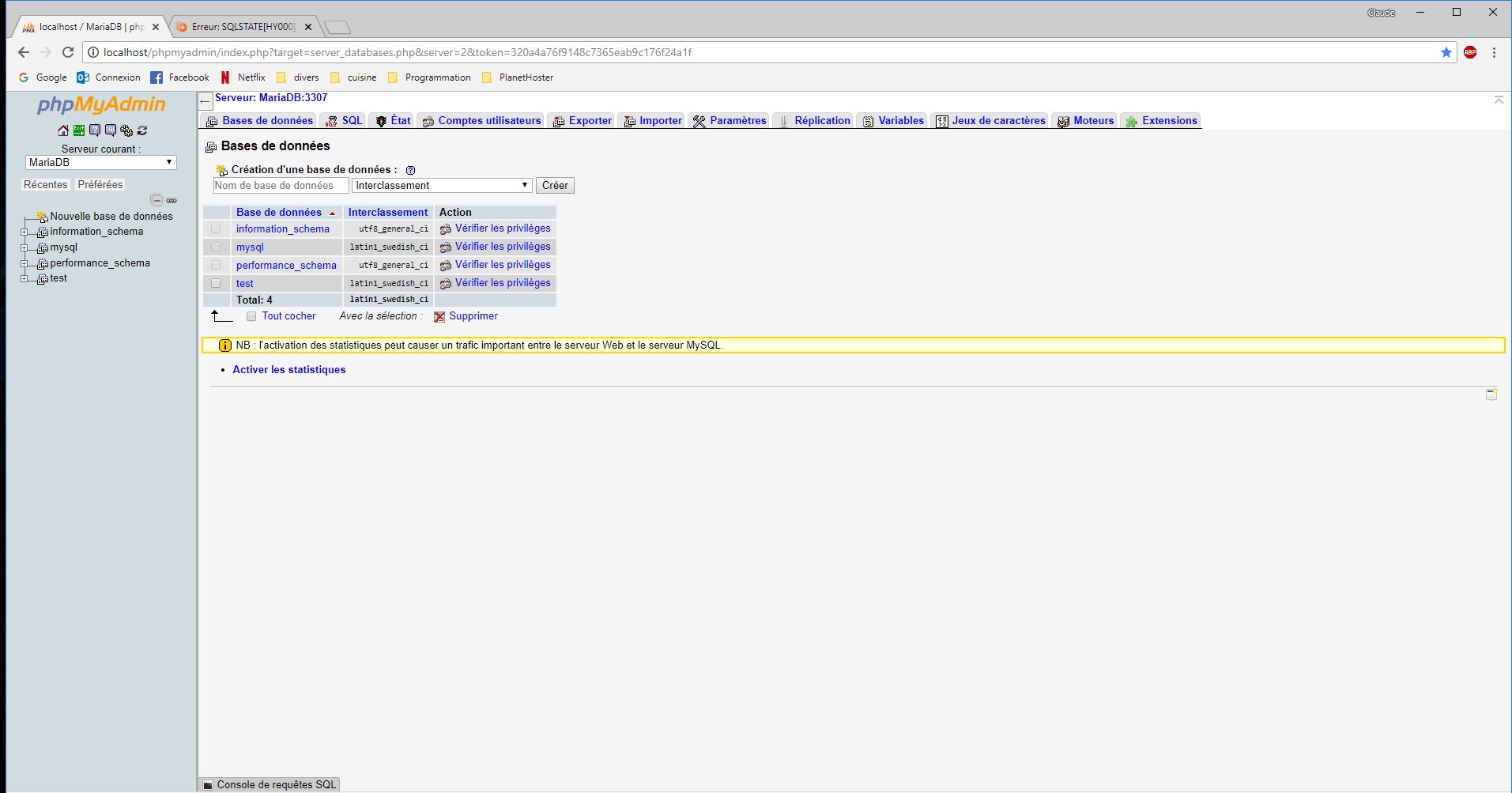 [Résolu] Erreur: SQLSTATE[HY000] [1049] Data base unknow par Neyress - page 1 - OpenClassrooms