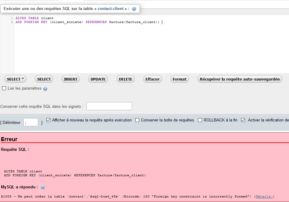 Sql Add Constraint Error Syntaxe Add Constraint Foreign Key Par Zarkoffe Page 1 Openclassrooms