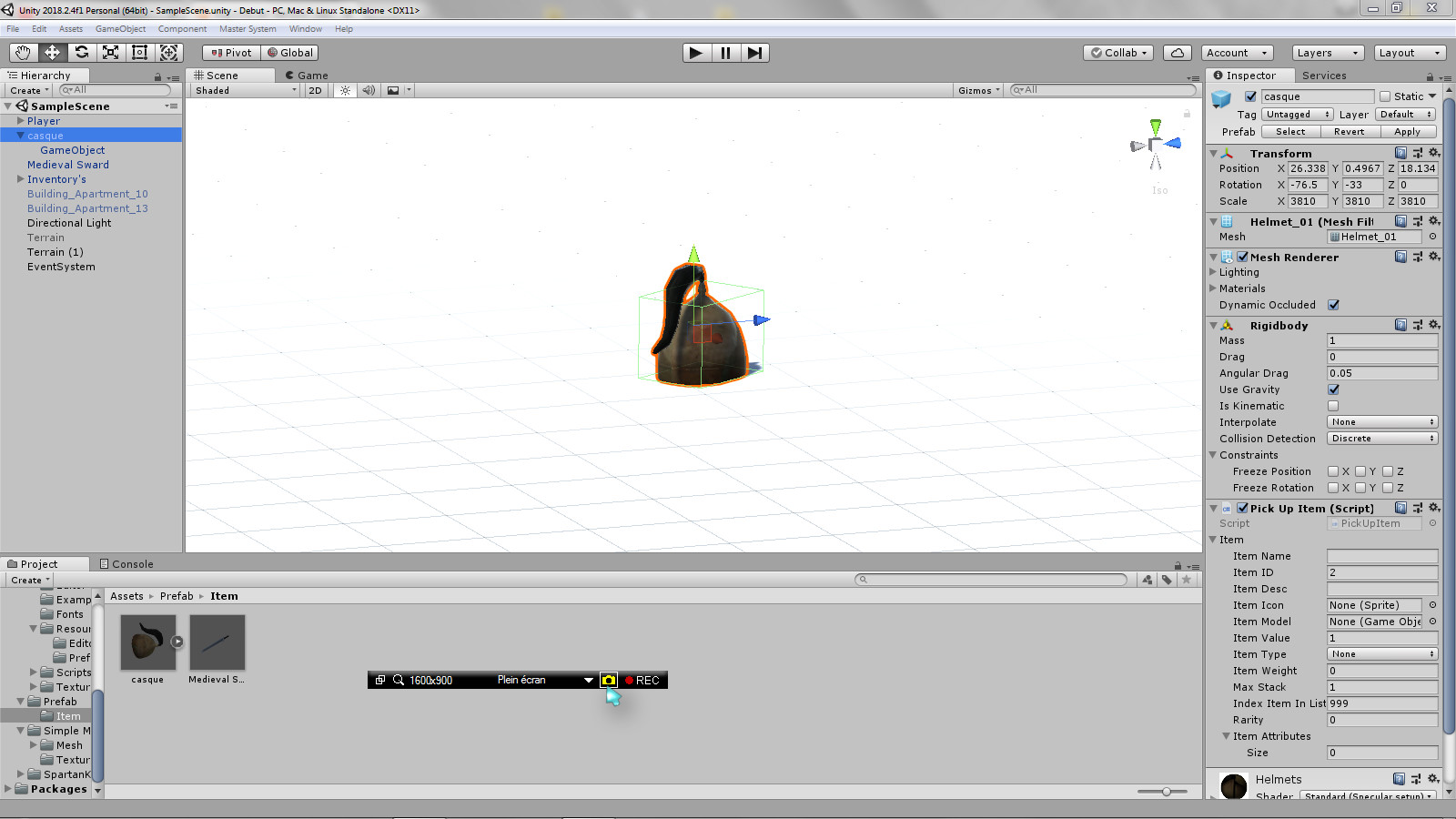 Bug Unity par Jean.V - page 1 - OpenClassrooms