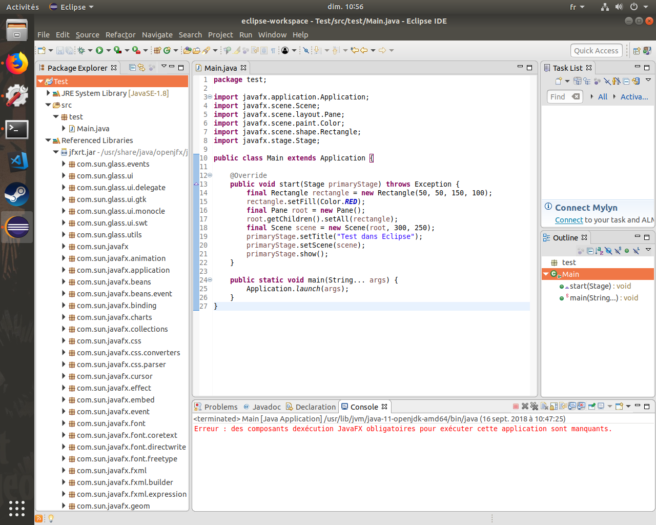 Erreur : des composants dexécution JavaFX obli ... - Eclipse ...