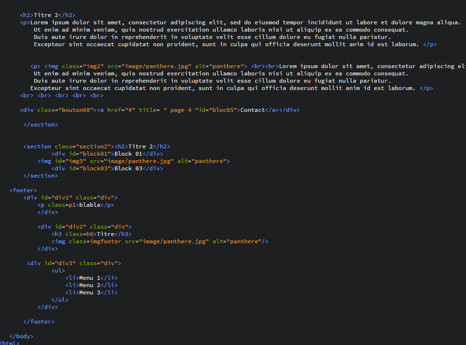 Texte et points de liste à puce par Eva25 - page 1 - OpenClassrooms
