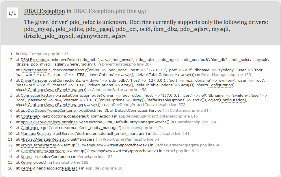 [Symfony] intégration driver pdo_odbc dans Symfony par lionqueen - page ...