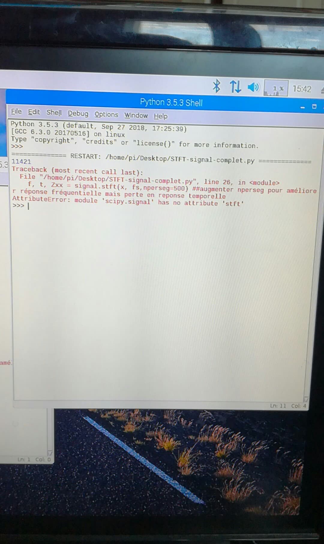 python Scipy raspberry pi 3 - module scipy.signal has no attribute stft par Jean-baptisteAndré1 ...