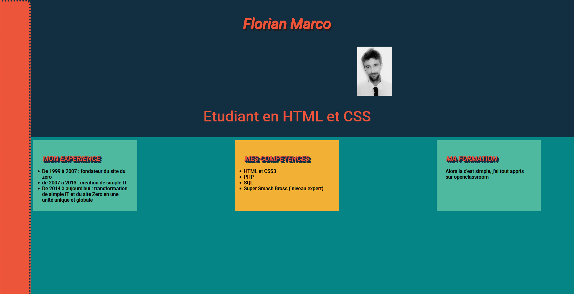[Résolu] Exercice ocr html5/css3 img avec flexbox par FlorianMarco - page 1 - OpenClassrooms