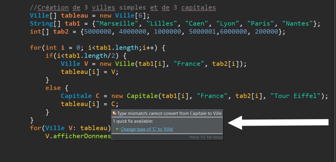 [Résolu] Une faute de programmation dans le cours Java - Héritages de ...