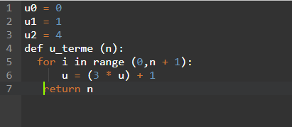 suites, python par zizou47 - page 1 - OpenClassrooms