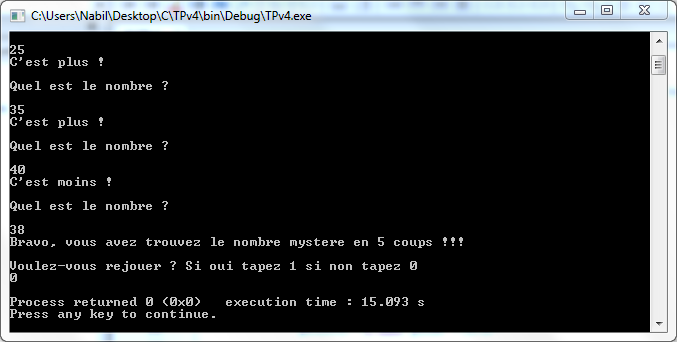 [Résolu] Je n'arrive pas à programmé pour continuer ma part - TP Plus ...