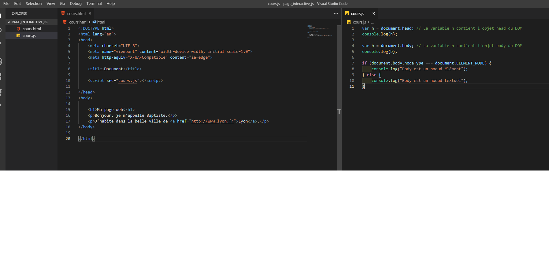 [Résolu] Cours Créez des pages web interactives JavaScript par Fizzy59 ...
