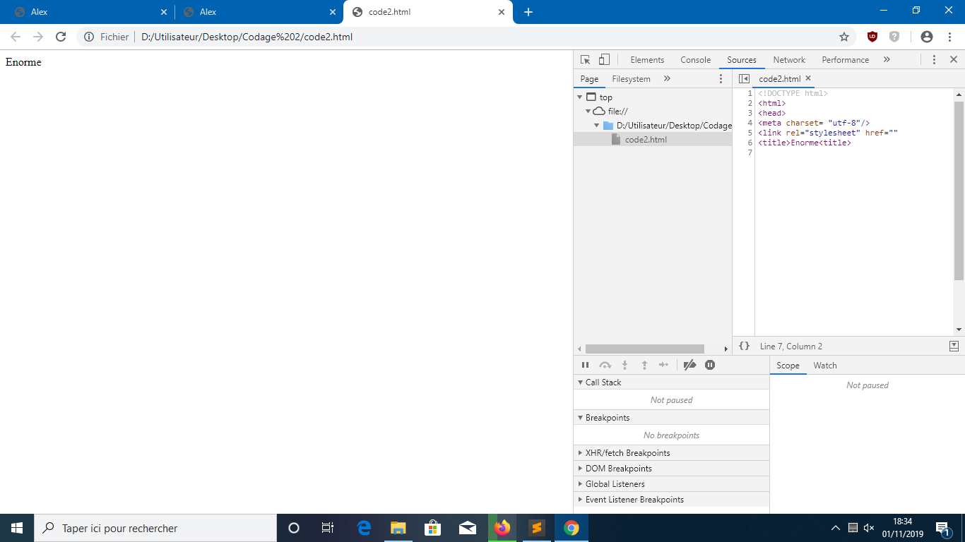Fichier css et html par AlexA5 - page 1 - OpenClassrooms