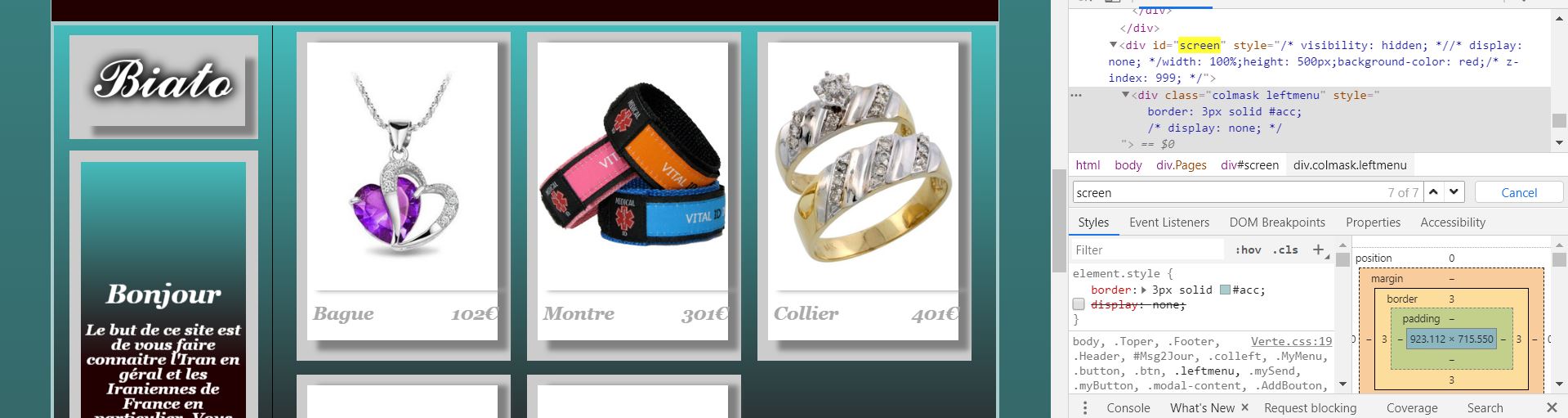 Résolu Css Probléme De Style Dun Div Masqué Css Html Par Yaroo