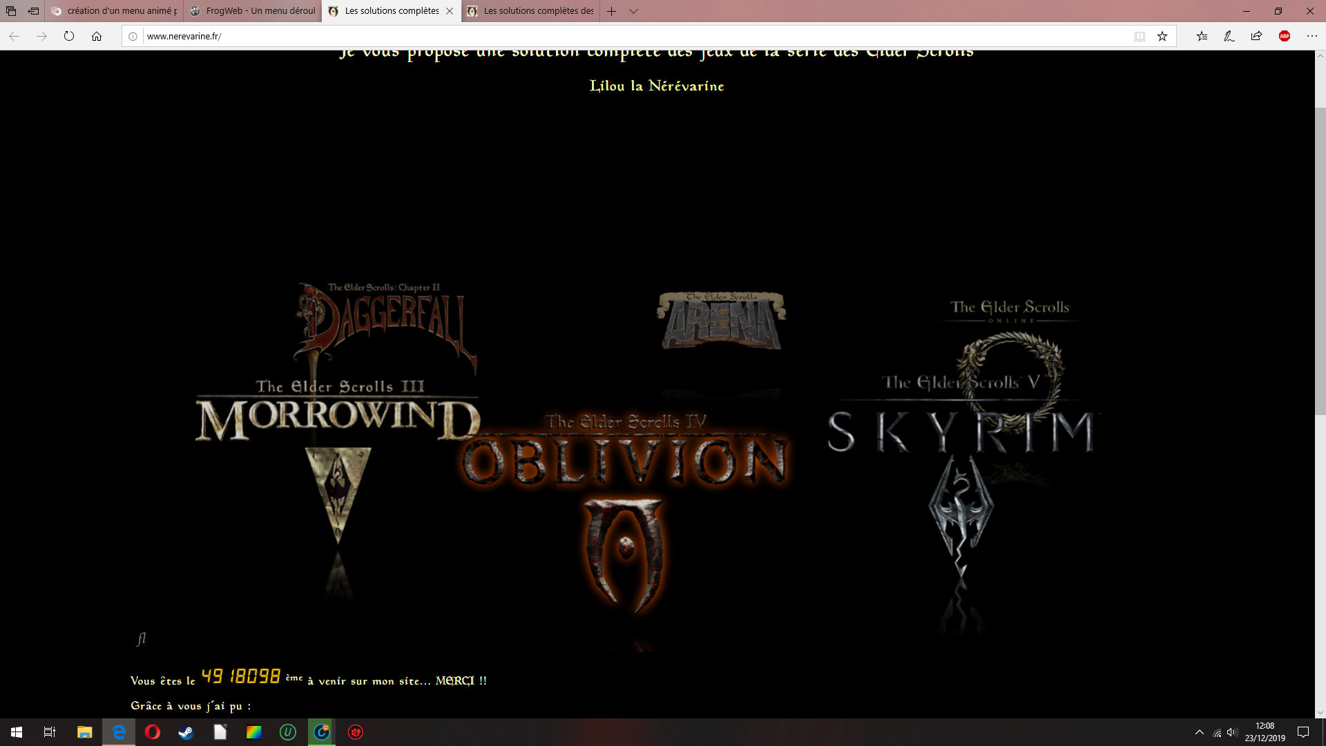 création d'un menu animé par _Orion38_ - OpenClassrooms