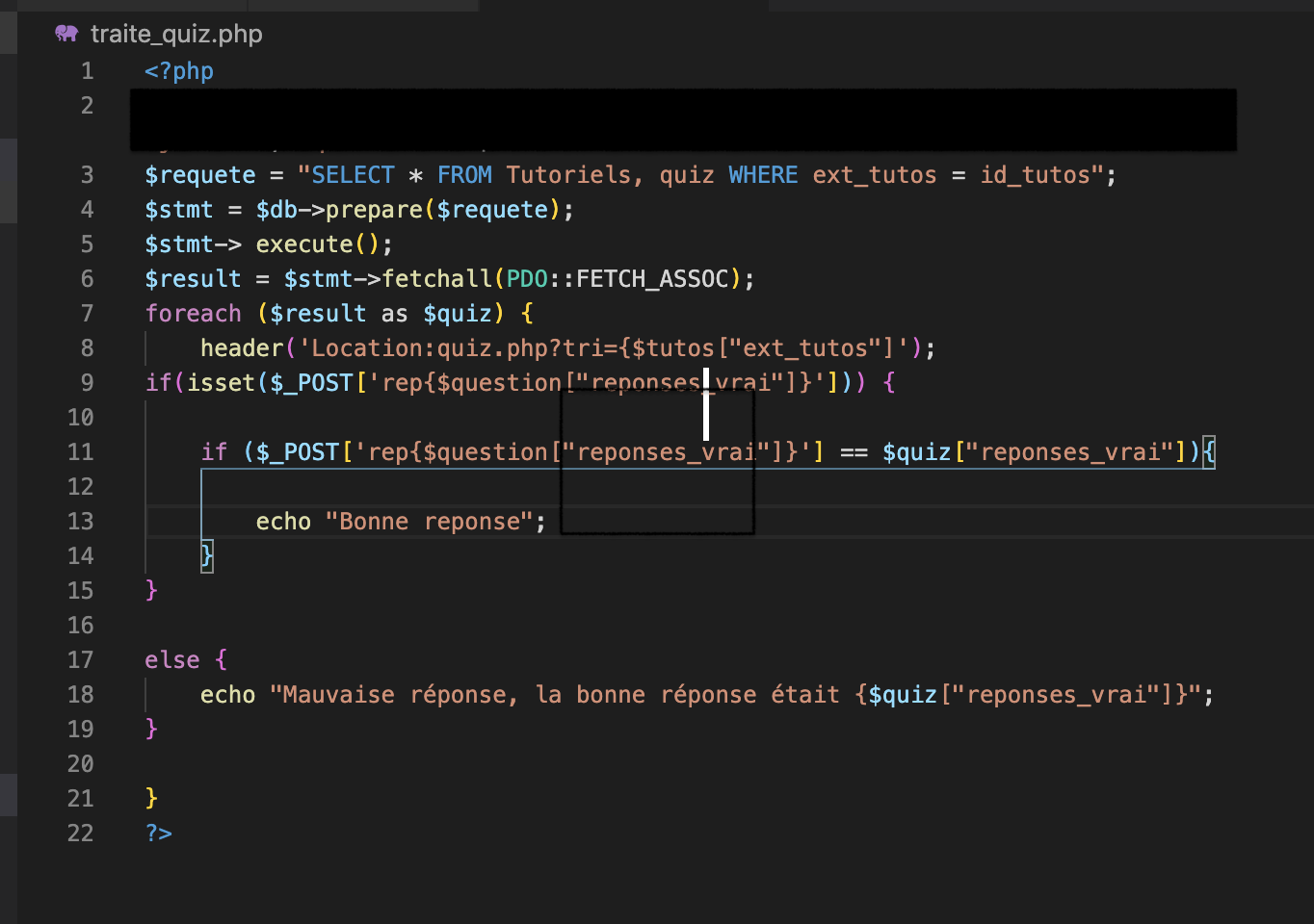 Quiz php par Jennifer nkf - page 1 - OpenClassrooms