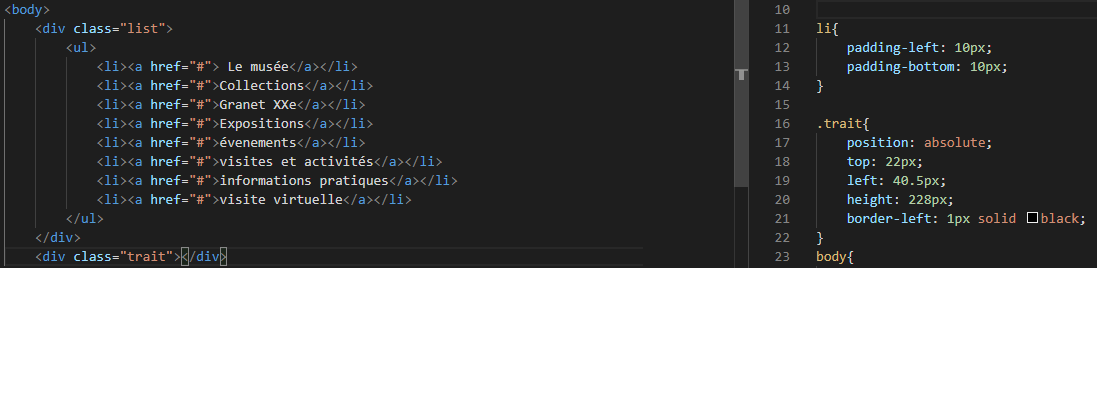 [Résolu] Liste à puce personnalisé - Ajouter un trait derrière une ...