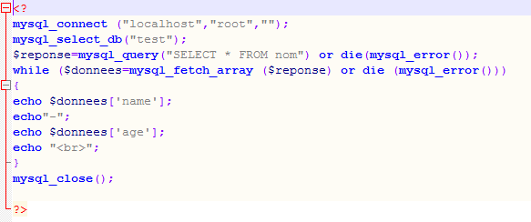 mysql_fetch_array(): par Bary Fitiavana - page 1 - OpenClassrooms