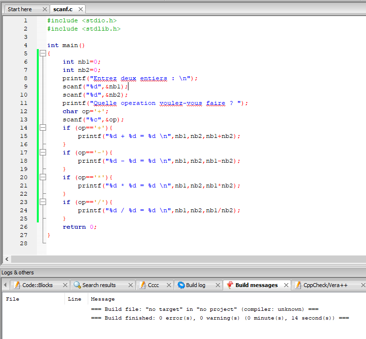 scanf et type char par LauraOry - page 1 - OpenClassrooms
