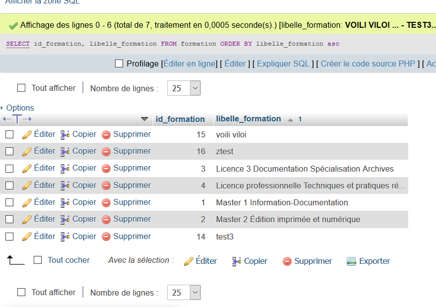 order by qui ne fonctionne pas avec php par steinbachJohanna - page 1 ...