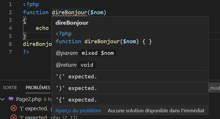 [Résolu] VS code Simple bug? - Problème d'affichage vscode ou erreur de ma part? par blAax32 ...