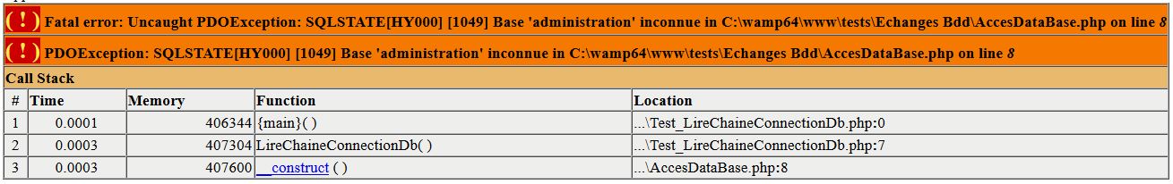 Uncaught Pdoexception Sqlstate Hy000 1049 Base Inconnue Par Zoulou153 Page 1 