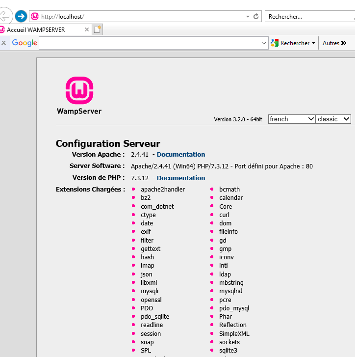 [Résolu] wampserver reste à l'orange... - installer il y a 15 jours ...