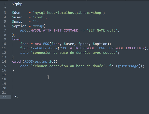 [Résolu] PDOException par palilopi1 - page 1 - OpenClassrooms